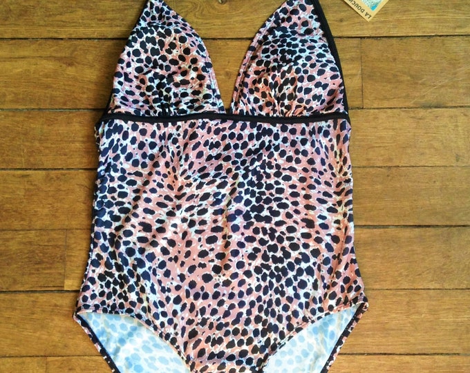French 1980s Woman 1 Piece Bathing Suit Swimsuit Swimwear - Timeless ...