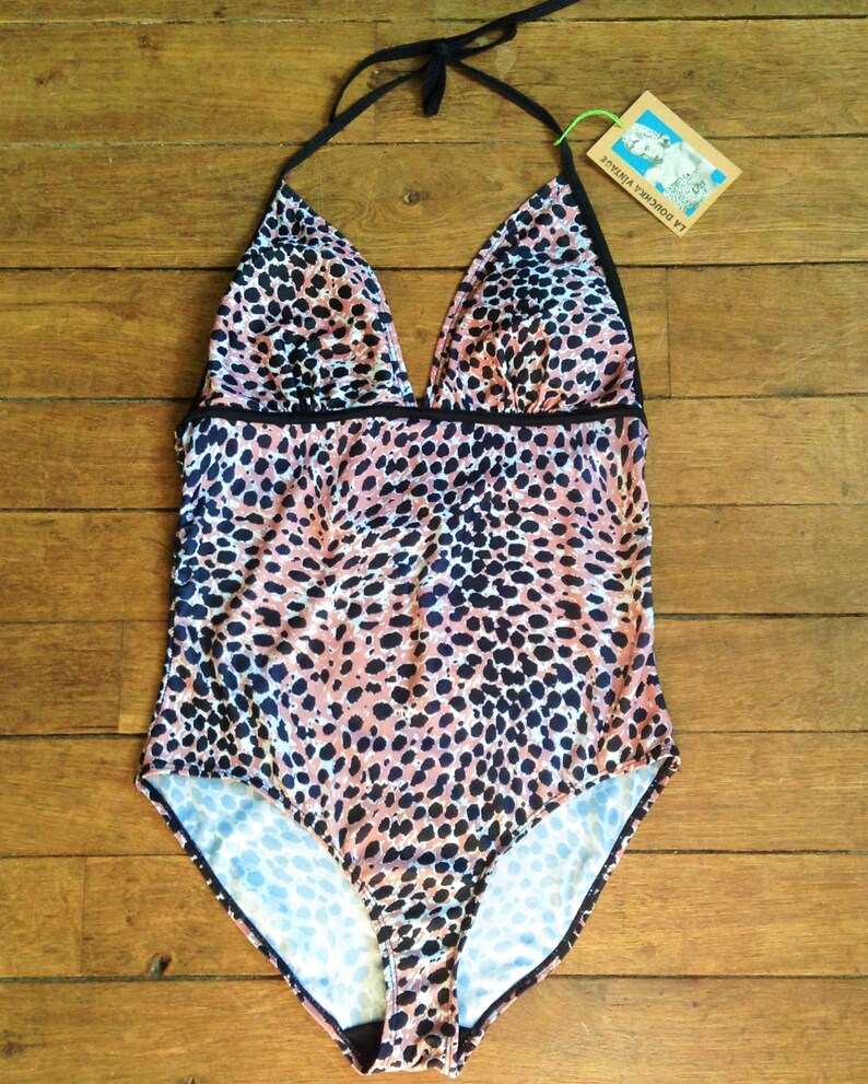 French 1980s Woman 1 Piece Bathing Suit Swimsuit Swimwear - Etsy