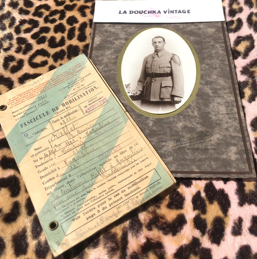 French WW1 1910s Soldier ARMY DRAFT CARD ~ Recruitment / Mobilization ...