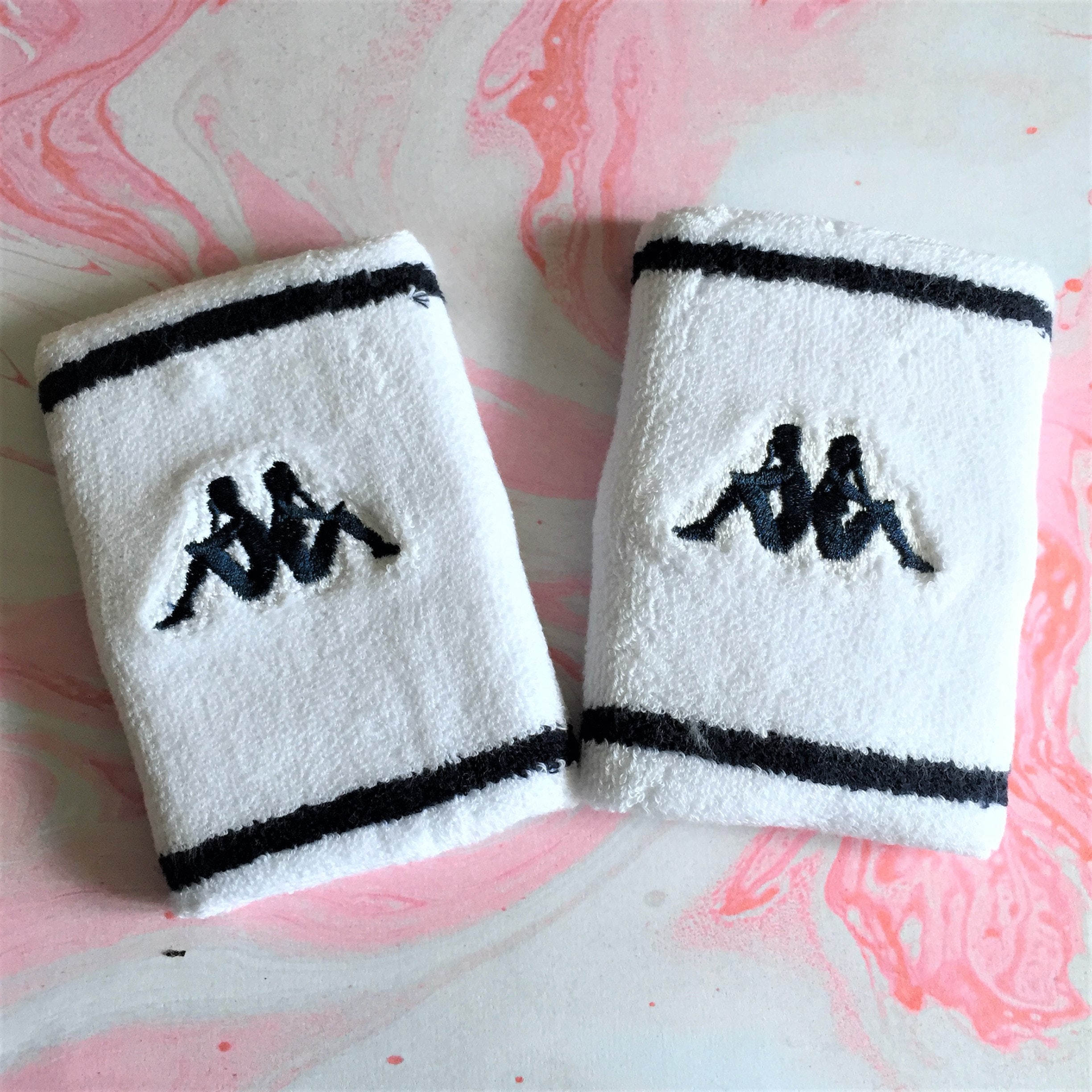 Kappa 1980s Extra Large Tennis Sweat Wristband & Logo - 1 Pair : Set of ...