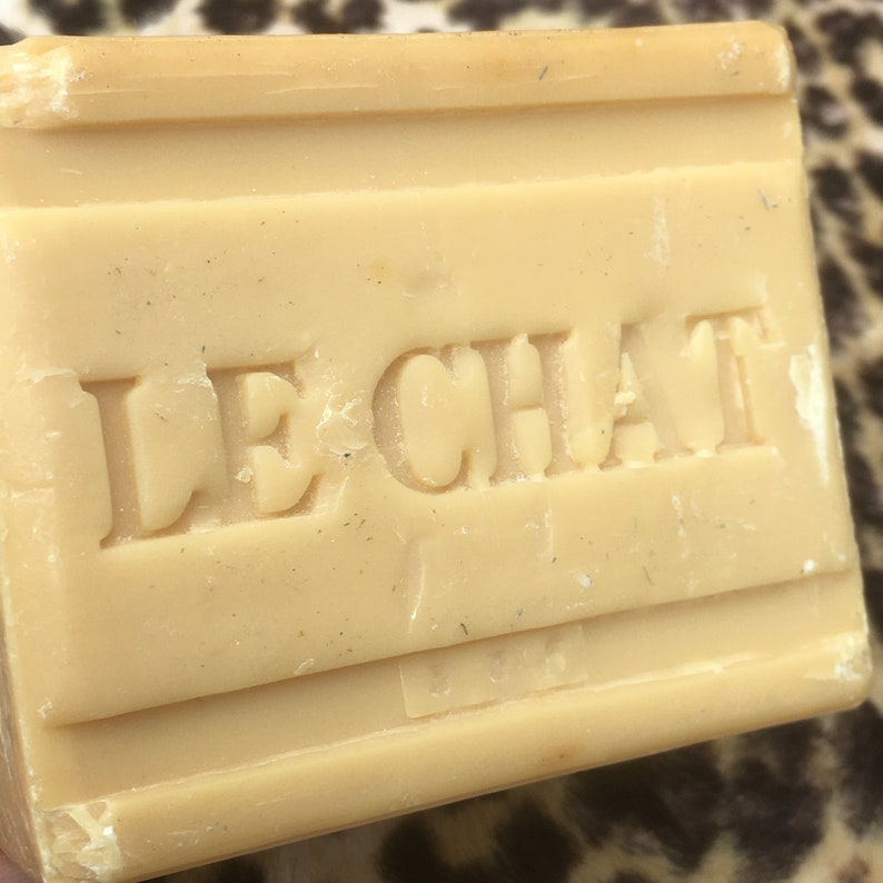 FRENCH 1950s Le Chat / the Cat LARGE SOAP ~ Carved ~ Made in Marseille ...