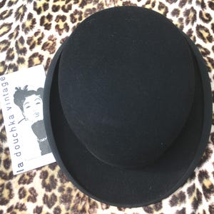 French Tirard 1900s Men DERBY BOWLER HAT ~ Luxurious Black Felt & Silk ...