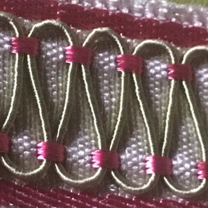 FRENCH Edwardian 1800s EMBROIDERED RIBBON Silk & Cotton - Etsy