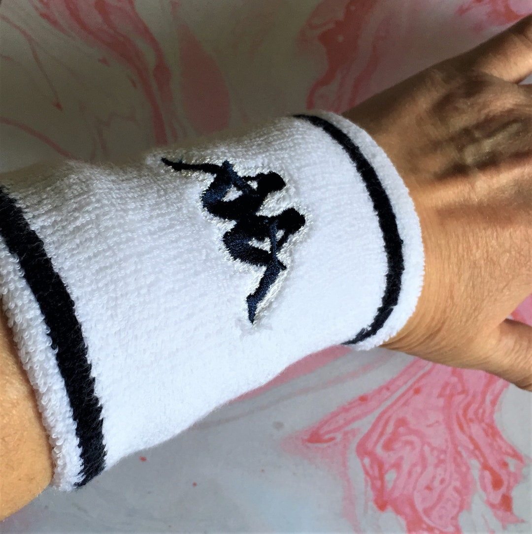 Kappa 1980s Extra Large Tennis Sweat Wristband & Logo - 1 Pair : Set of ...