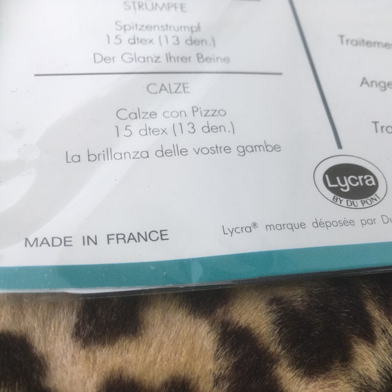 French Exciting 1980s Woman Luxurious LACE WELT STOCK… - Gem