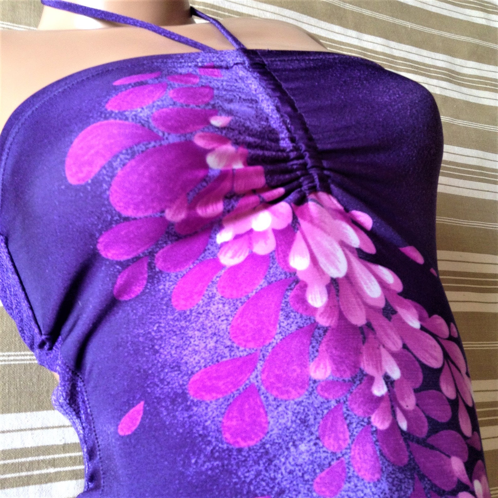 1970s Women Vintage 1 Piece Bathing Suit Swimsuit Swimwear & | Etsy