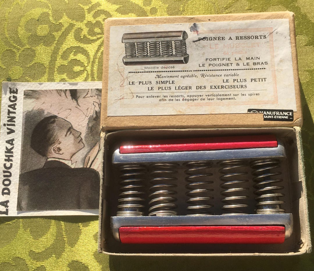French 1950s Hand Strengthener Crusher / Gripmaster / SPRING GRIP ...