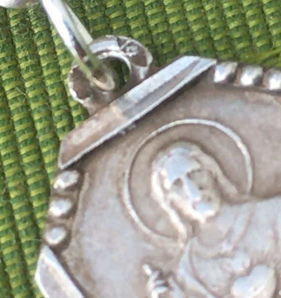 French 1940s Woman RELIGIOUS CHARM BRACELET~ 19 Doubl… - Gem