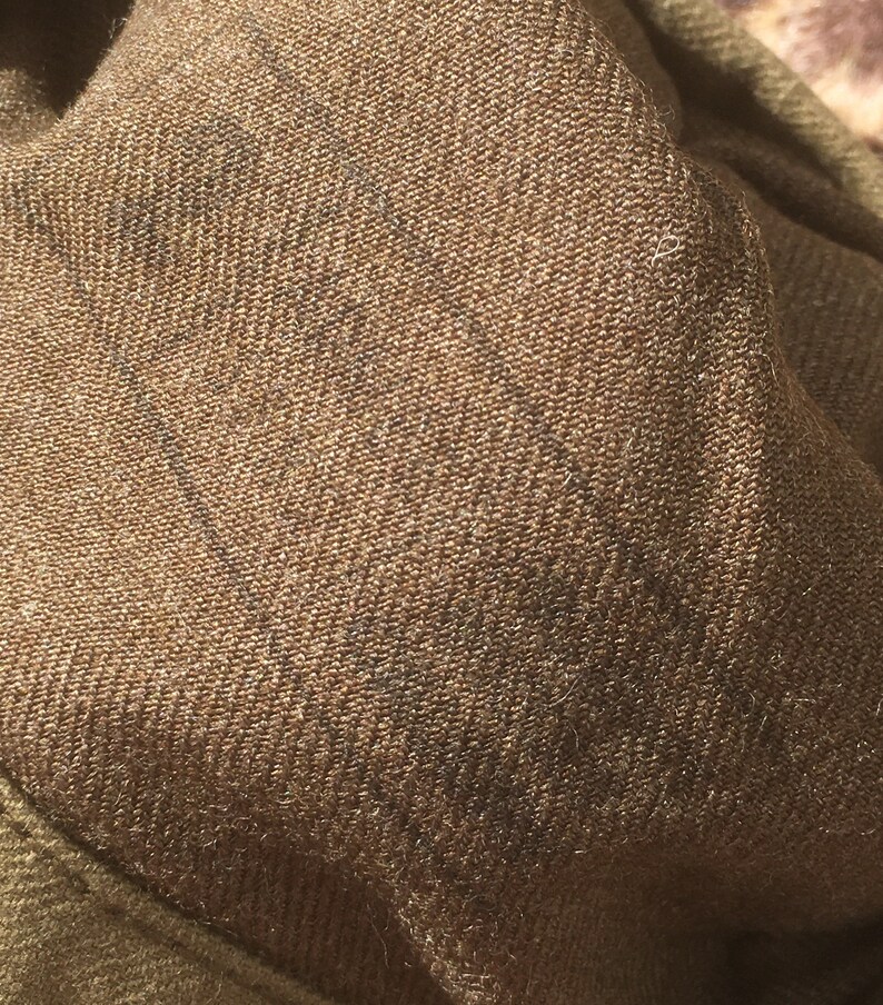 WW2 French Army 1940s Soldier Men GAUNTLETS MITTENS GLOVES ~ Green Duck ...