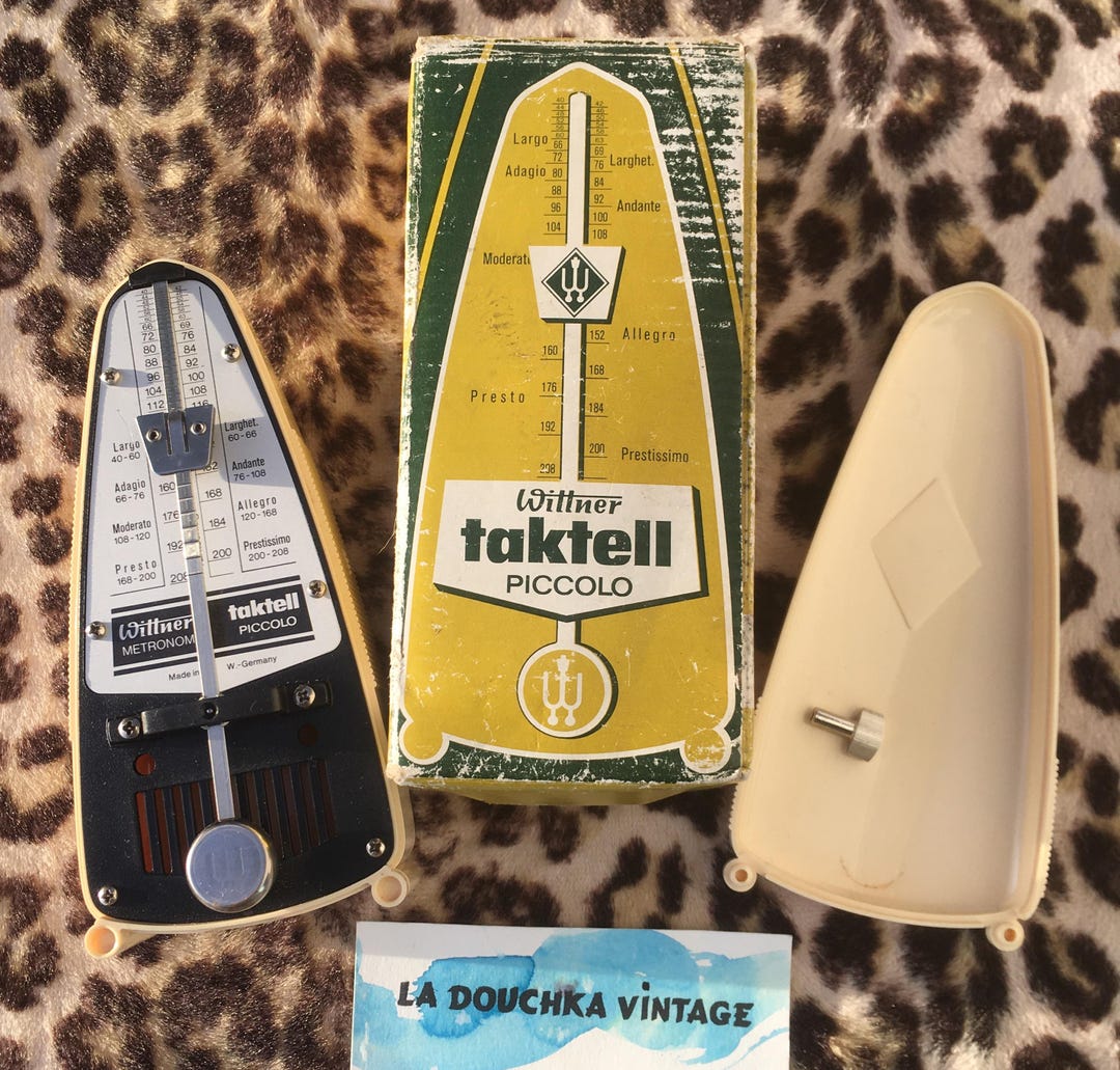 Wittner 1950s TAKTELL PICCOLO METRONOME ~ No Bell ~ Cream Colour ~ Made ...