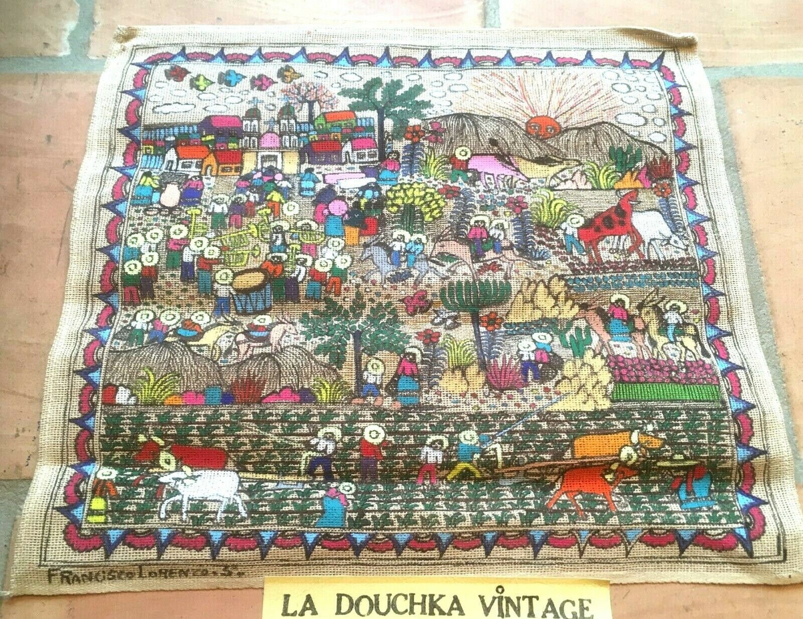 Mexican Rare 1950s NEEDLEPOINT CROSS STITCH Pattern - Etsy