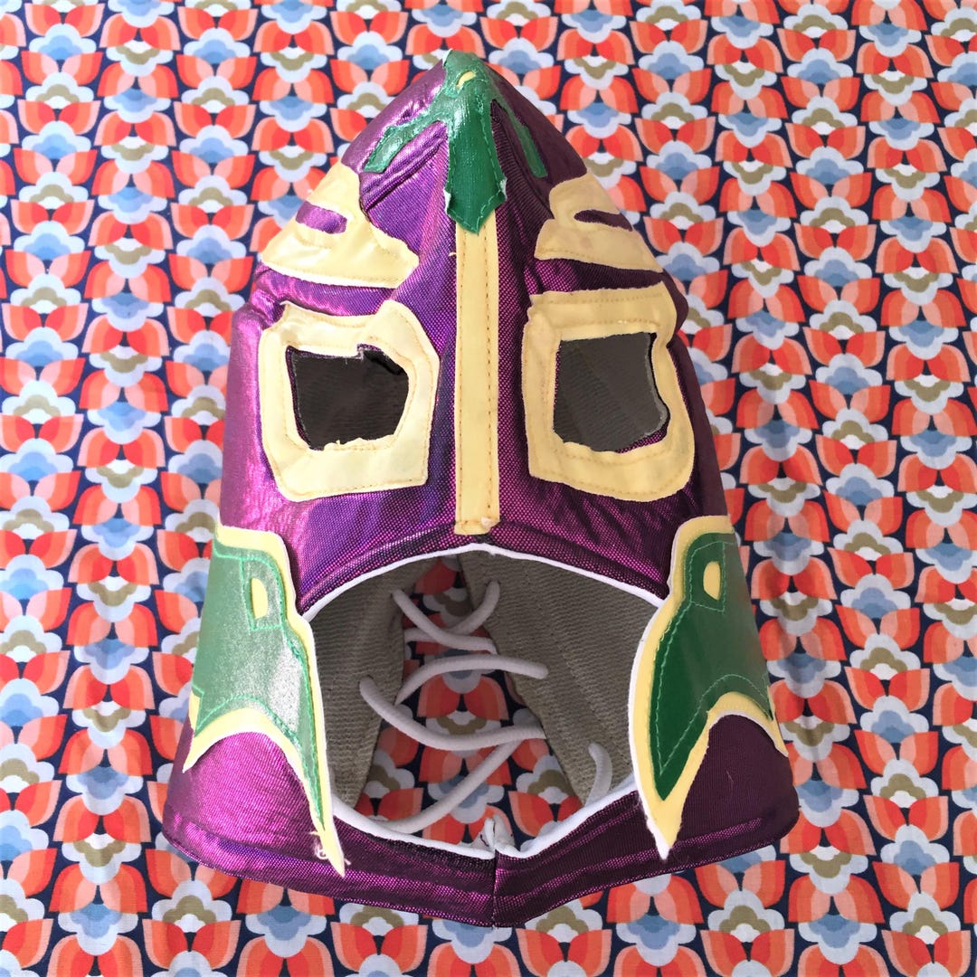 Vintage 1970s Unisex Lucha Libre Wrestling Mask - Eagle Design - Eye ...