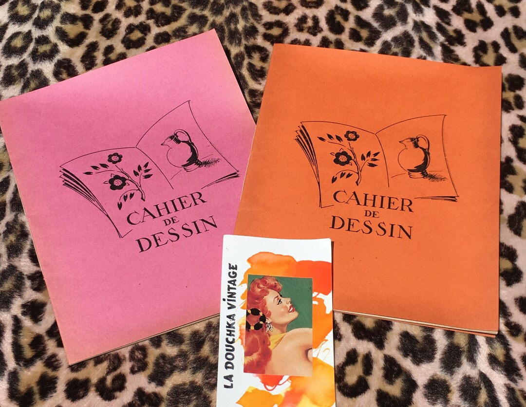 French Art Deco 1920s School Student Paper DRAWING NOTEBOOK / BOOK ...