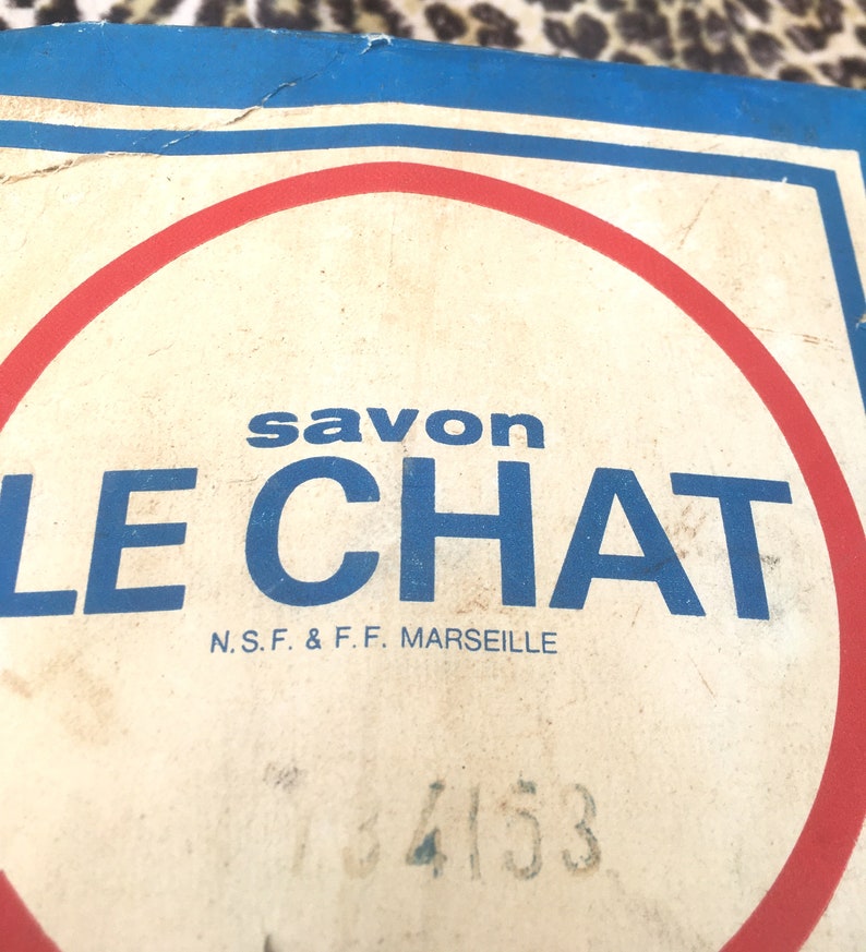 FRENCH 1950s Le Chat / the Cat LARGE SOAP ~ Carved ~ Made in Marseille ...