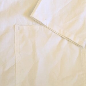 French 1970s Woman Vintage Nurse Chemist Uniform Lab Coat Dress White ...