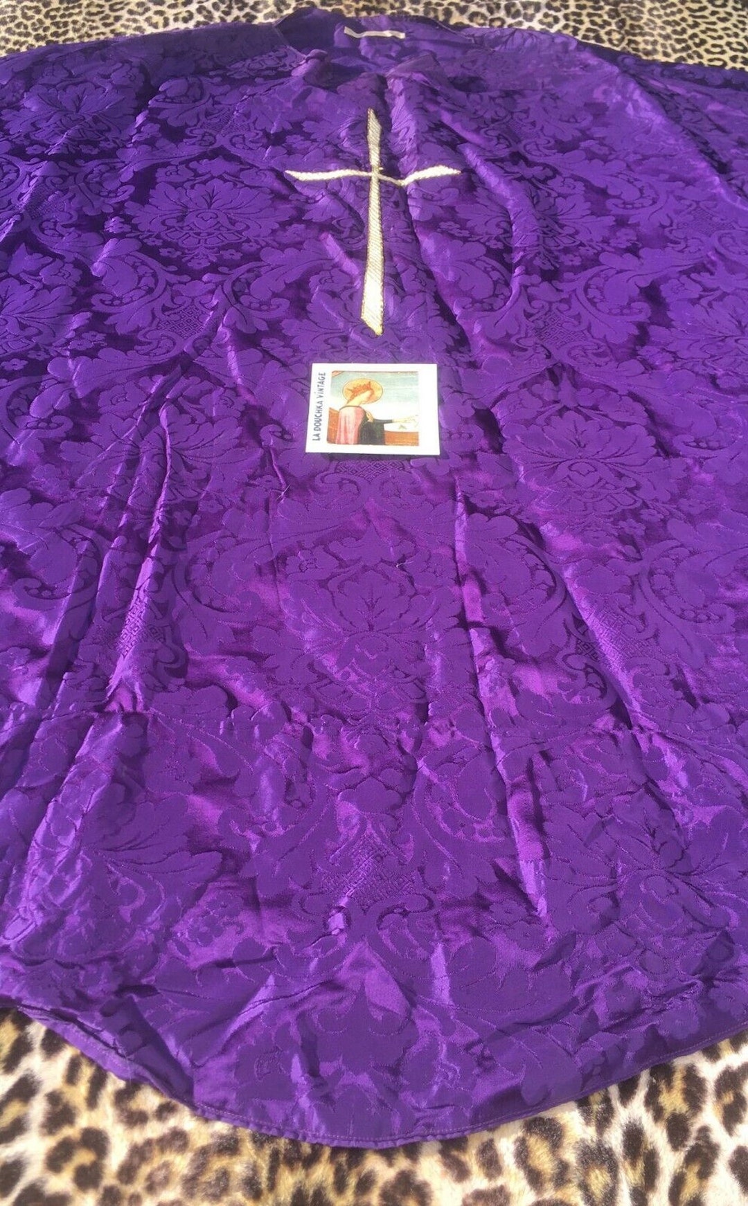Spanish 1800s Pastor Priest Mass VESTMENT CHASUBLE ~ Liturgical ...