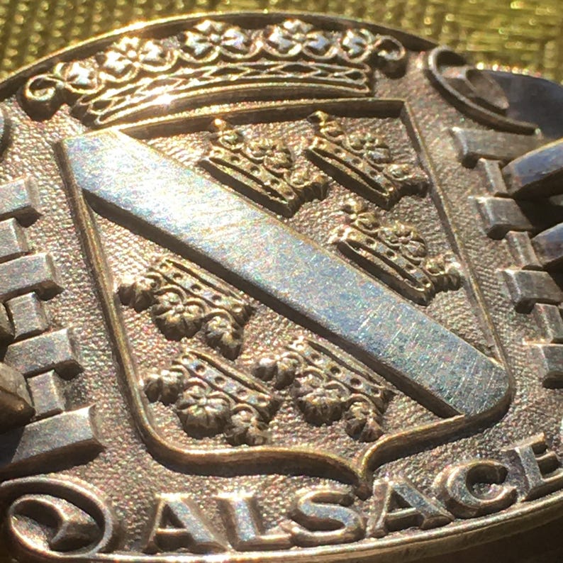 French 1930s SOUVENIR GATE Bracelet~heraldic Provinces Coat of Arms ...