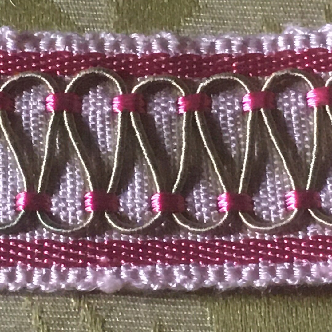 FRENCH Edwardian 1800s EMBROIDERED RIBBON Silk & Cotton - Etsy