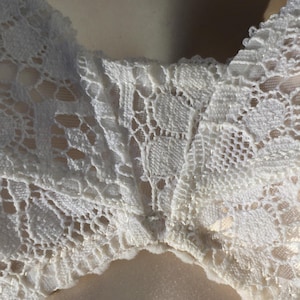 French Lejaby 1960s Women WIRELESS BULLET BRA ~ Bridal White Sheer ...