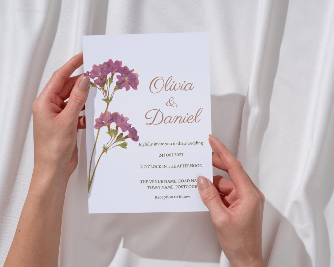 Scandinavian Invitation Suite Template | Editable Canva Stationery ...