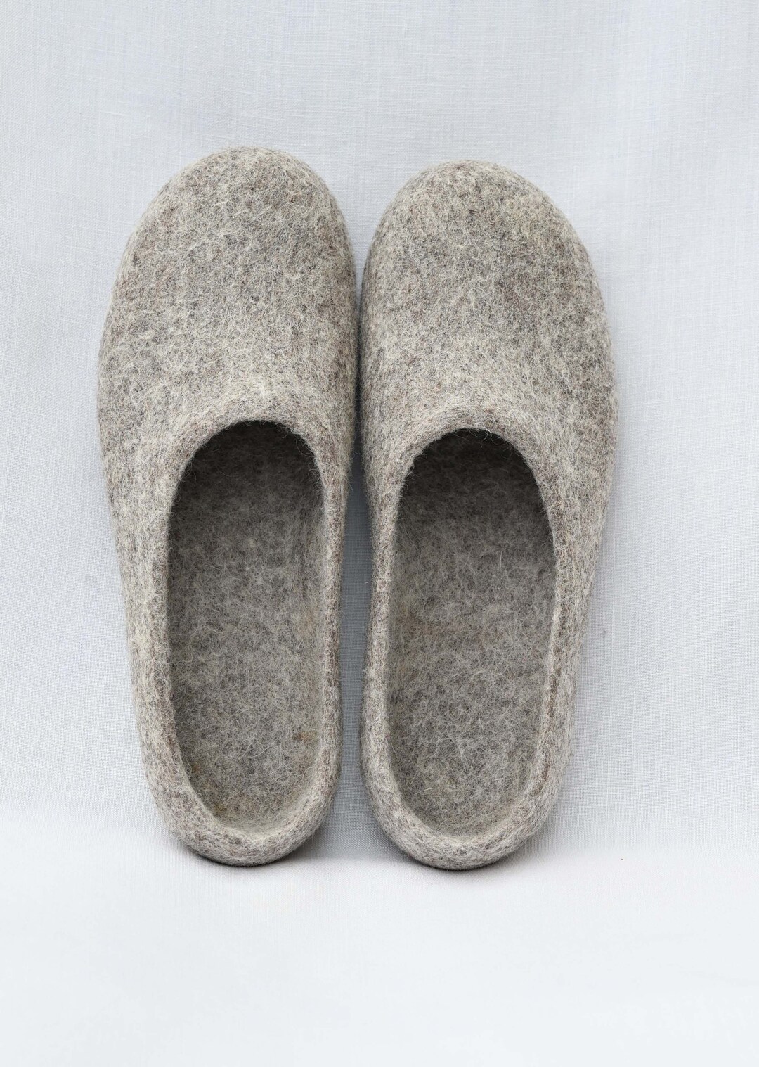 Felted Slippers for Man - Eco Friendly Slippers - Home Footwear - Wool ...