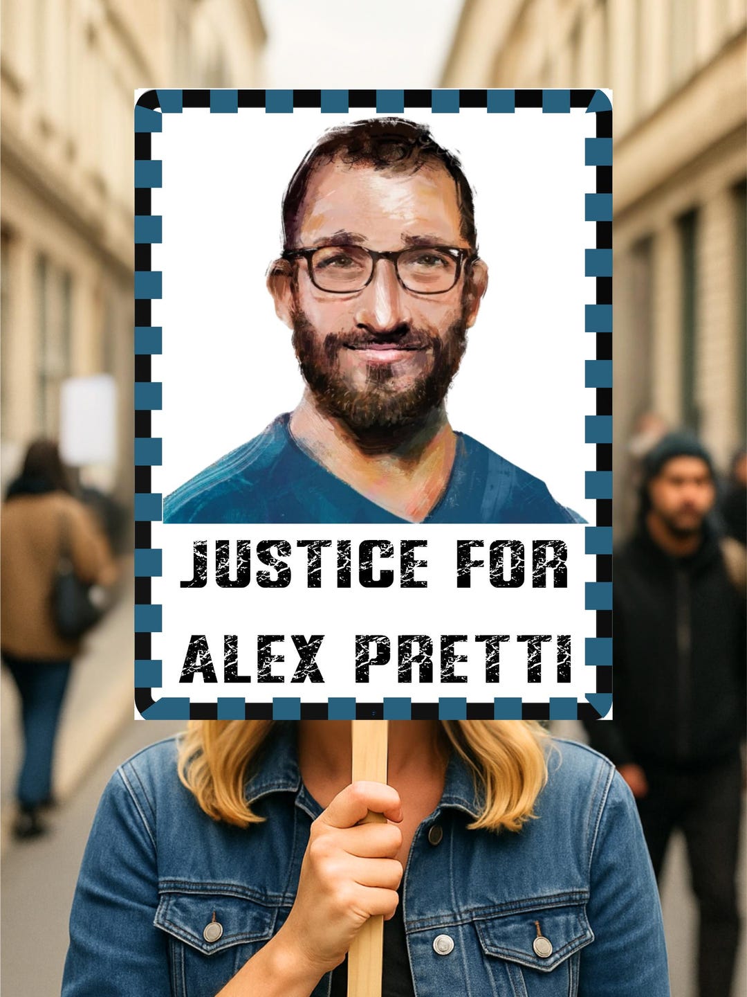 Justice for Alex Pretti Sign, Minneapolis Tribute Sign, Anti ICE Sign ...