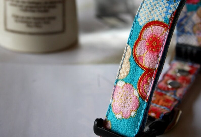 Japanese Kimono Design Turquoise Blue Dog Collar - Etsy