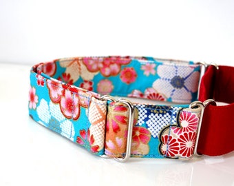 Japanese Kimono Design Sakura Dog Collar Red | Etsy