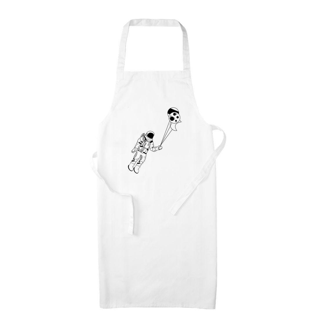 Zero-g Party Astronaut Cotton Apron, Space Theme Cooking Smock, Organic ...