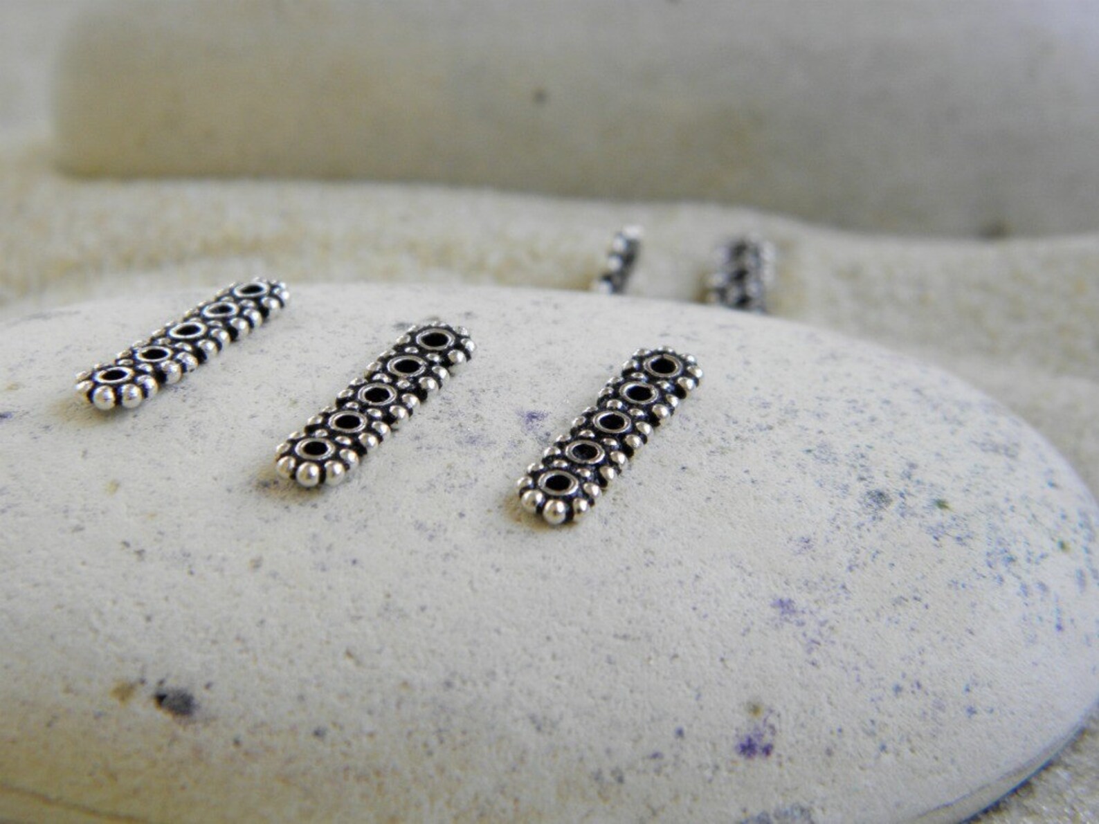 Sterling Silver 5 Hole Daisy Separator / Splitter 1 Piece | Etsy