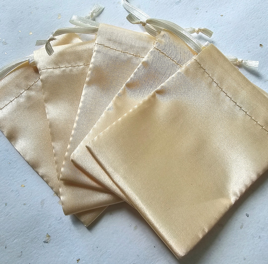 Satin Drawstring Jewelry Pouches - Etsy