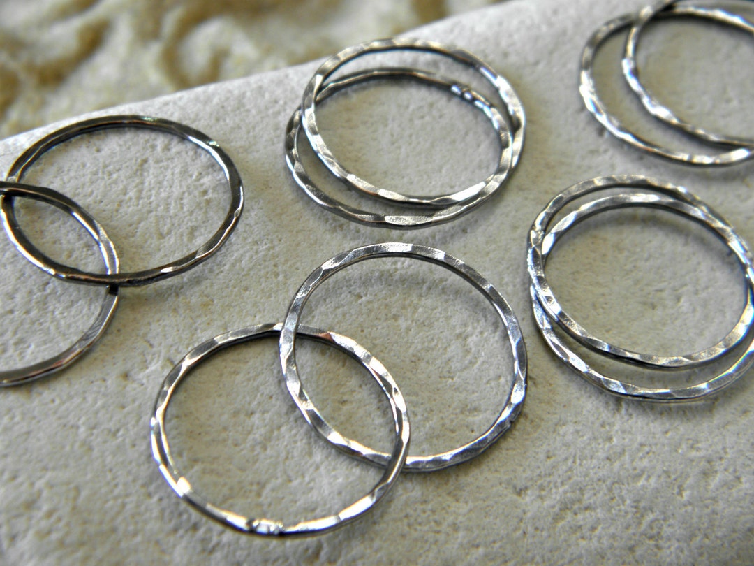 Sterling Silver Oxidized Linked Karma Infinity Pendant | Circle ...