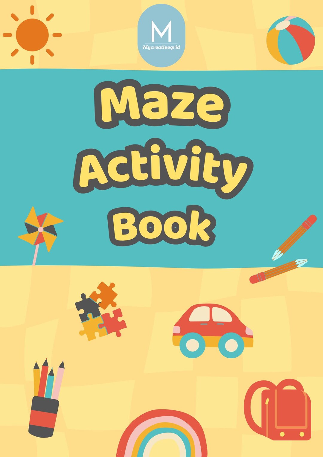 Kids Maze Activity Worksheets | A-Z Alphabet, Numbers (printable PDF ...