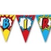 Superhero-themed "welcome Baby" Printable Banner - Etsy