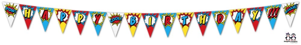 Superhero-themed welcome Baby Printable Banner - Etsy