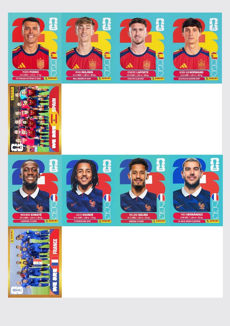 World Cup 2026 Printable Football Stickers | 900+ Player & Team ...