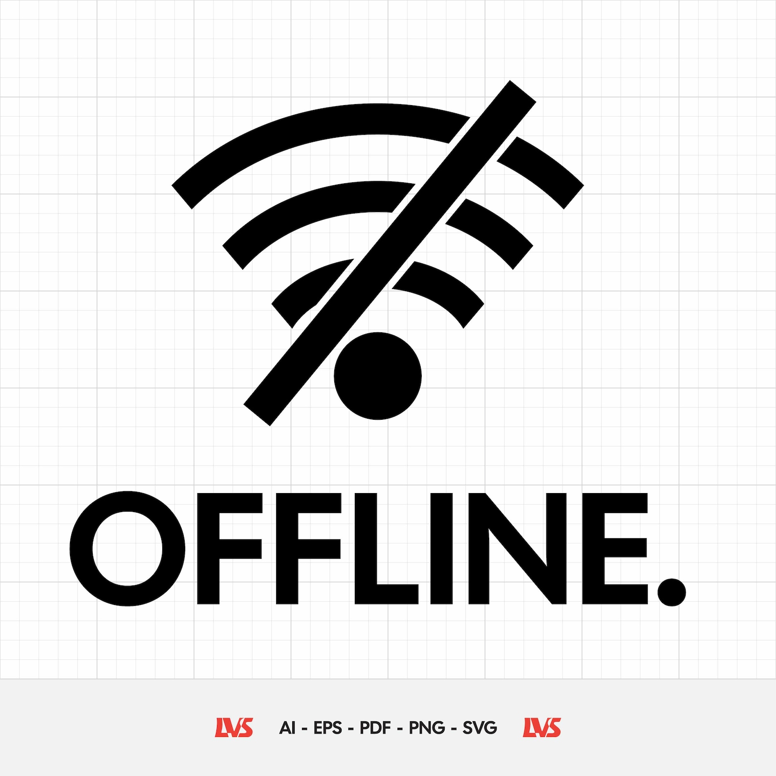 Offline Mode Vector PDF, Funny Introvert Sarcasm Tee SVG File, Black ...