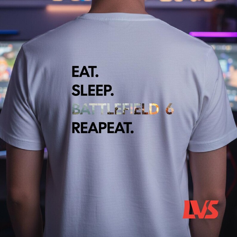 Battlefield 6 SVG PNG DXF | Eat Sleep Battlefield Repeat Vector ...