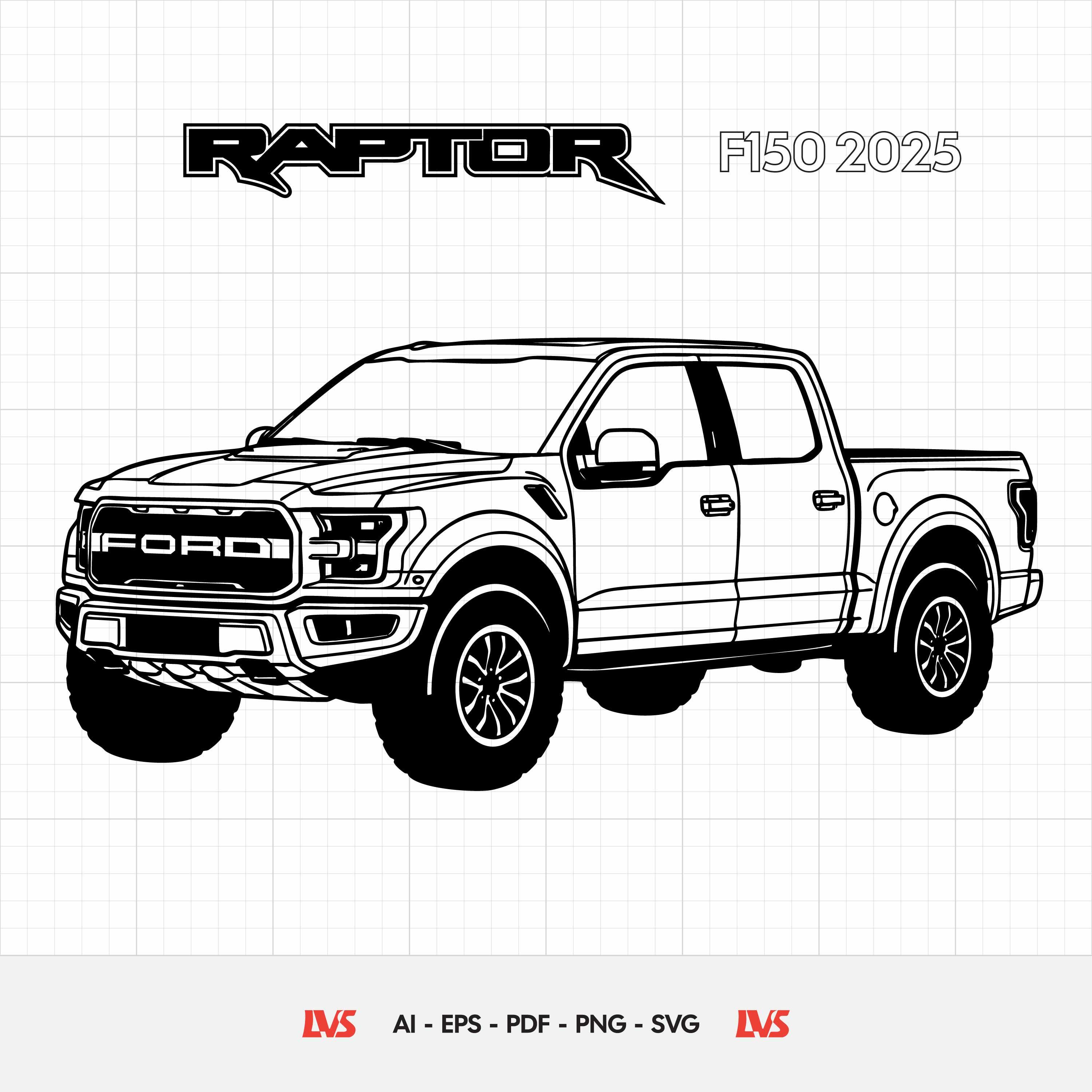 Ford F150 Raptor SVG | Offroad Truck Vector, High Performance Pickup ...