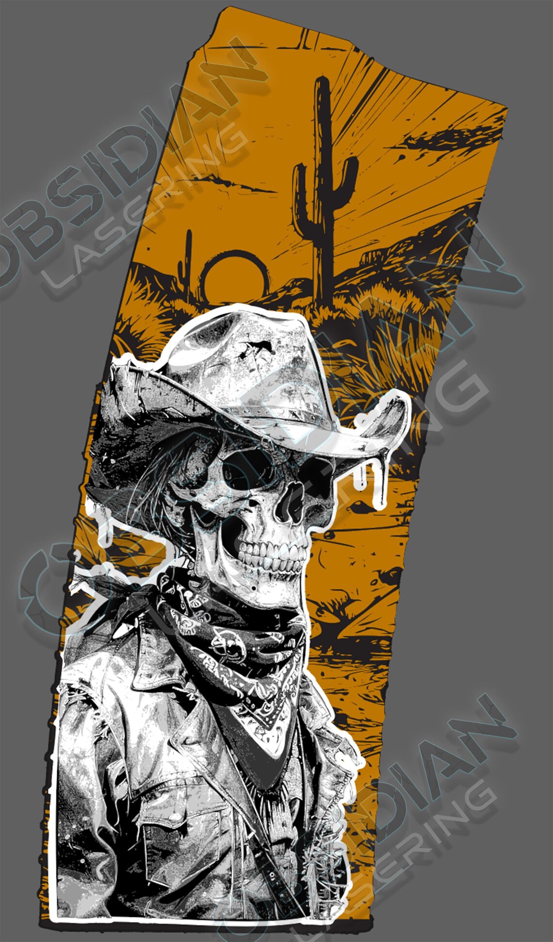 PMAG Laser Engraving Digital File - Detailed Cowboy Skeleton | Multi ...