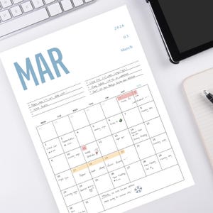 2026 Rainbow Pastel Wall Calendar, A3 A4 Letter (printable PDF) - Etsy