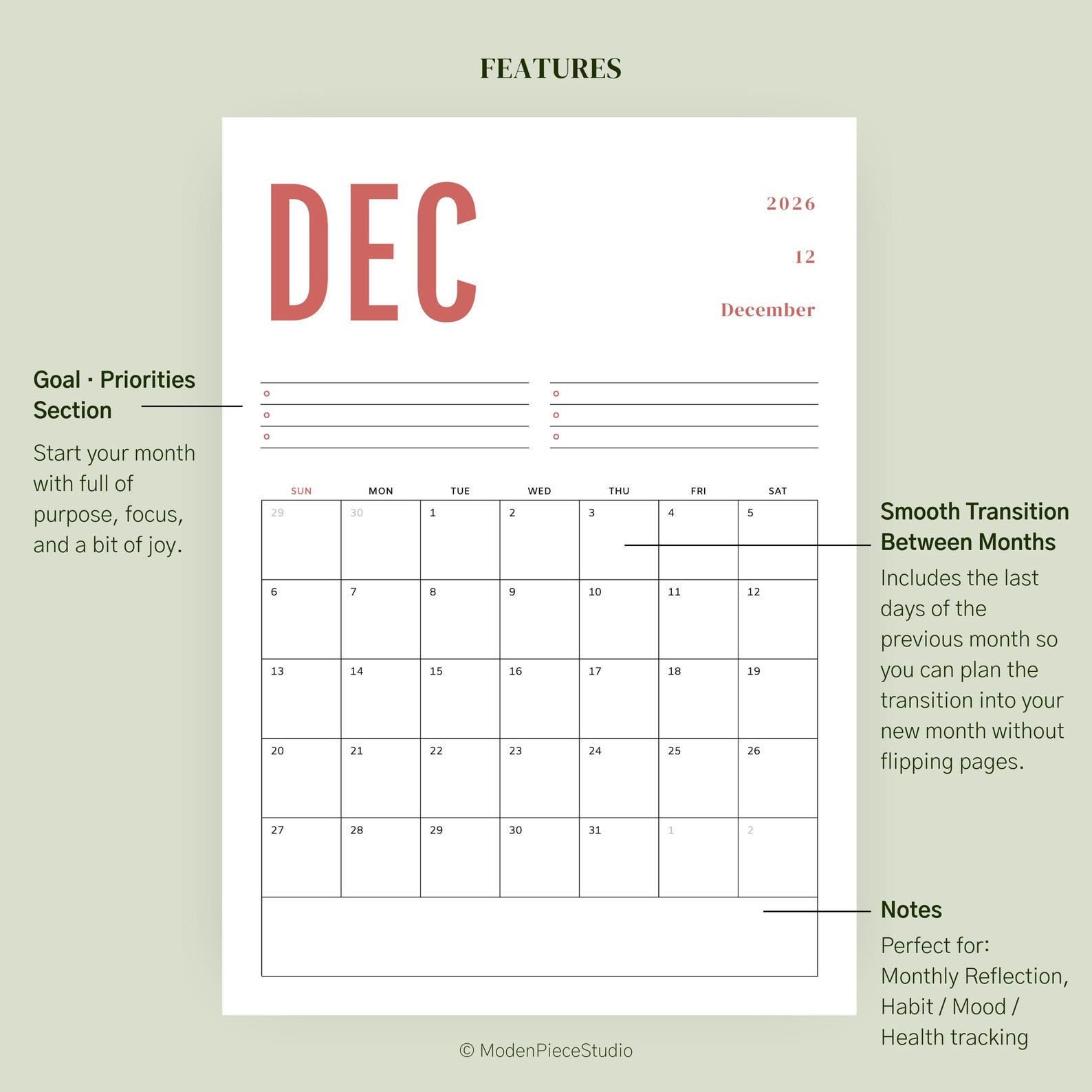 2026 Rainbow Pastel Wall Calendar, A3 A4 Letter (printable PDF) - Etsy