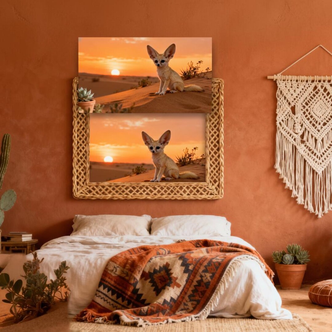 Fennec Fox Wall Art | Cute Desert Poster | HD Digital Print | Boho ...