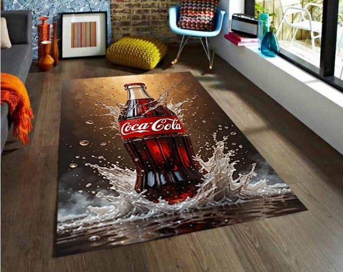 Coca Cola Rug, Coca Cola Decor, Coke Rug, Kitchen Runner, Coca Cola ...