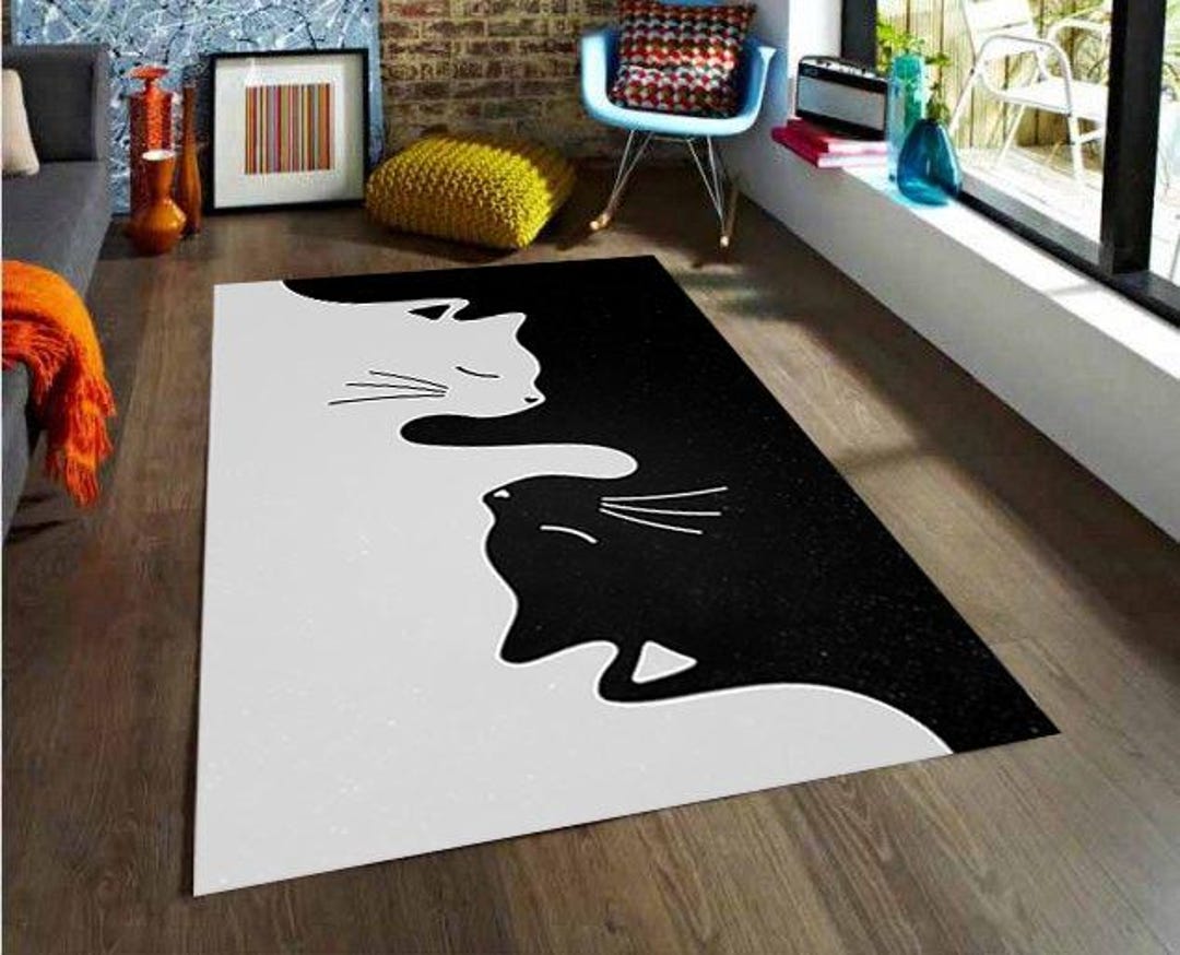 Cats Rug,kitten,cats Decor,kitty Rug,animal Rug Cat,kitchen Runner,cat ...