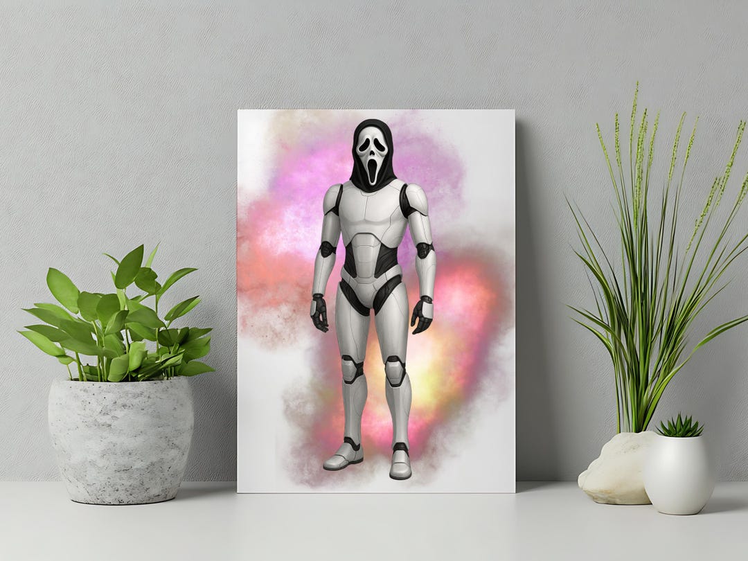 Ghostface Gamer Art, Horror Canvas Print - Etsy