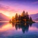 Abstract Alpine Lake Desktop Wallpaper | 4K & Ultrawide Background ...