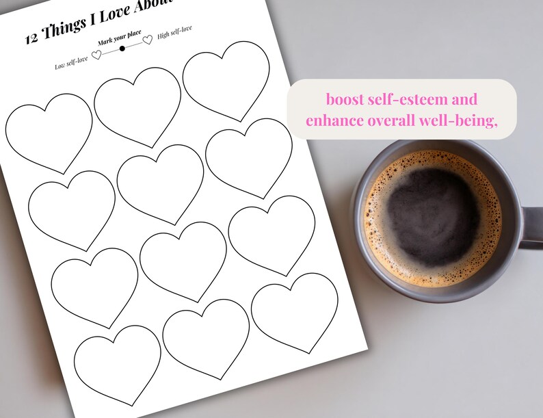 Things I Love About Me Tracker Printable | Self Love Ideas About Me ...