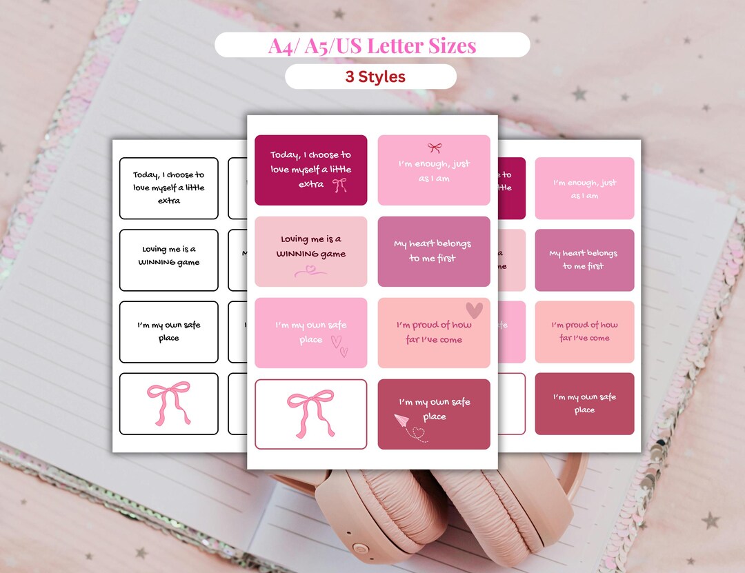 Self Love Notes Printable: Self Care Quotes for Singles, Love Yourself ...