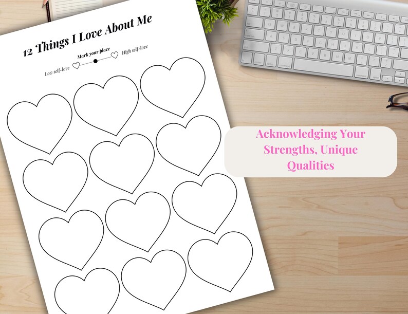 Things I Love About Me Tracker Printable | Self Love Ideas About Me ...
